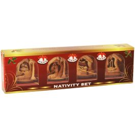 Olive Wood Christmas-Tree-Decoration - Holy Land Nativity Souvenir Set ...