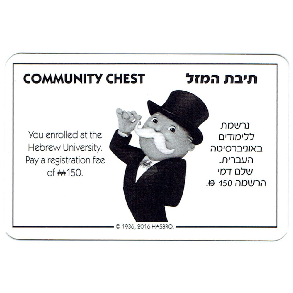 Monopoly Jerusalem Edition - The Jerusalem Gift Shop